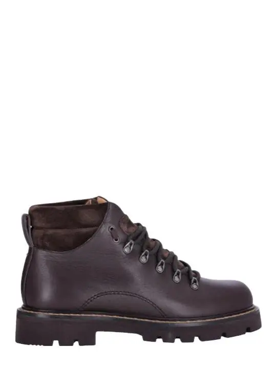 Loro Piana Beinn Lace-up Ankle Boots - Chocolat