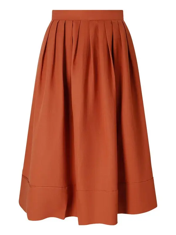 BALTÉR Palma Terre Cotta Midi Skirt - Orange
