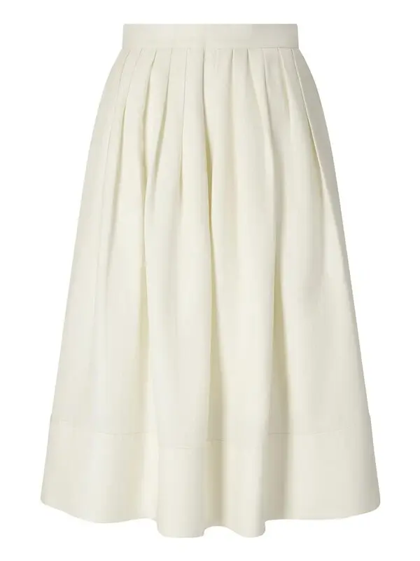 BALTÉR Minorca Lait Midi Skirt - White