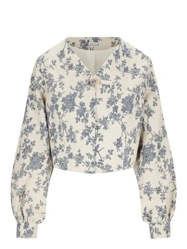 BALTÉR Mistral Floral Tailored Jacket - Blue