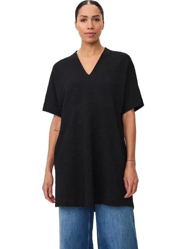 MASAI COPENHAGEN Magaldorix Jersey Tunic Top - Black