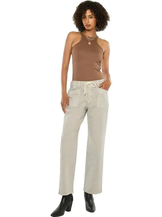 KANCAN Lola Low Slung Baggy Jeans - Gray