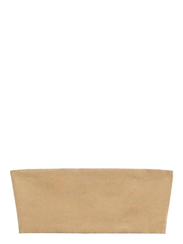 Max Mara Sleeveless Fitted Tube Top - Nude