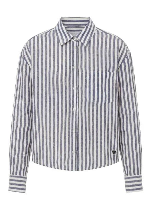 Max Mara Striped Button-up Shirt - Gray
