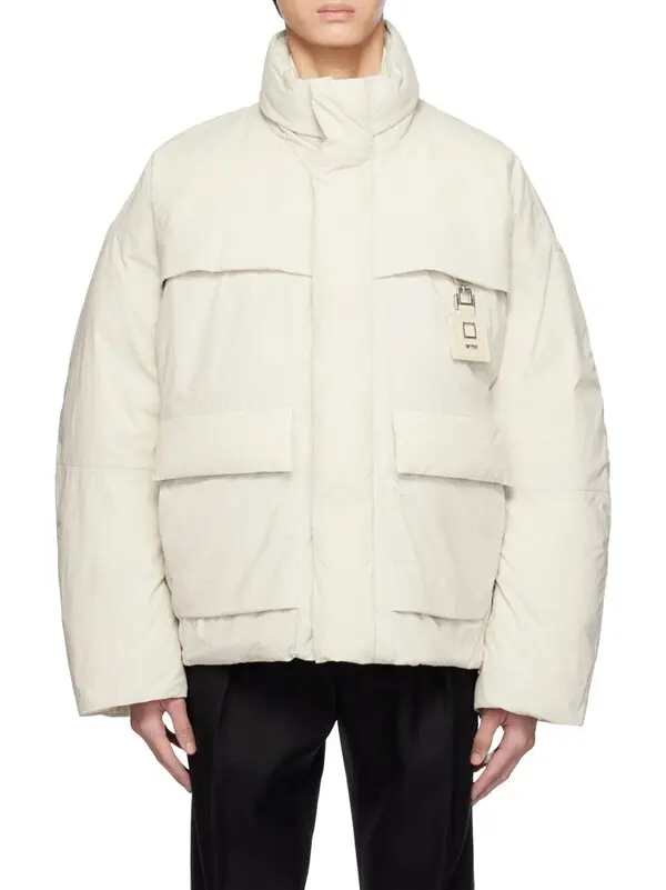 WOOYOUNGMI Long-sleeve Puffer Jacket With Zip-up Closure - White