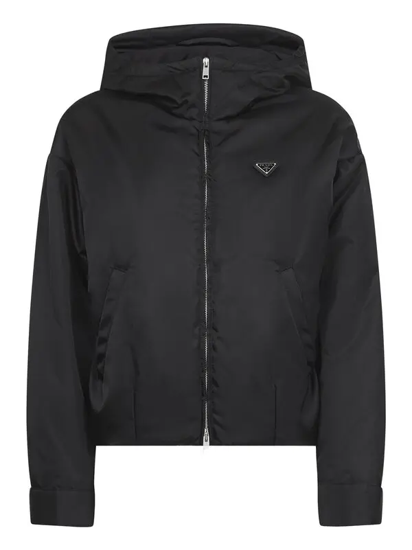 Prada Re-nylon Padded Jacket - Black
