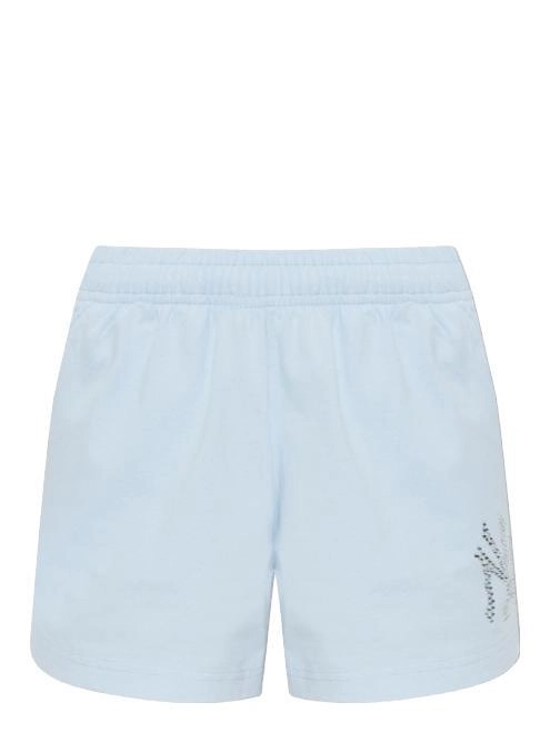 SPORTY  RICH Elastic-waist Shorts - Light Blue