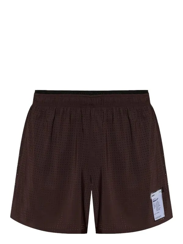 Satisfy Elastic Waist Shorts - Brown