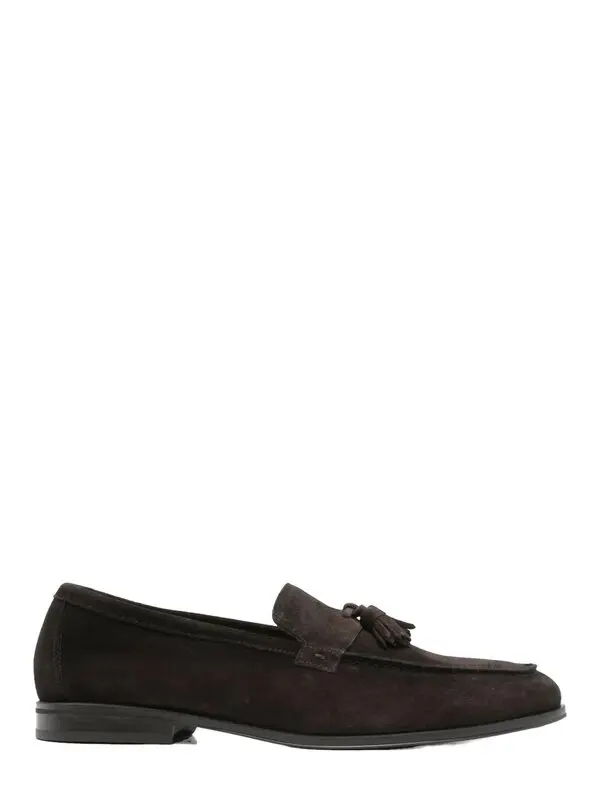 DOUCAL'S Tassel Embellished Loafers With Low Heels - Brown
