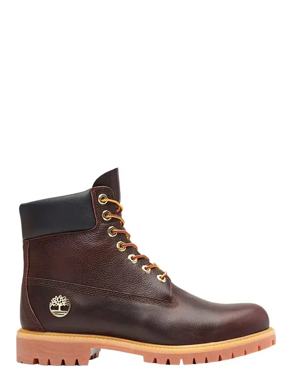 Timberland Lace Up Round Toe Boots - Brown