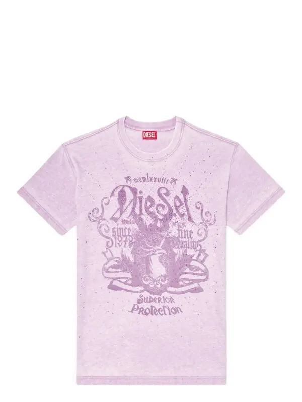 DIESEL® The Iconic 't-norm-aa8' T-shirt - Lavender