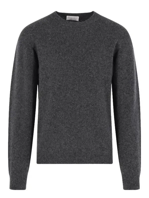 ROBERTO COLLINA Crewneck Knitted Jumper - Black