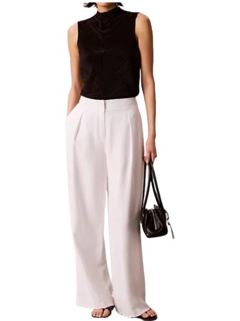 Calvin Klein High-neck Sleeveless Vest - Pink