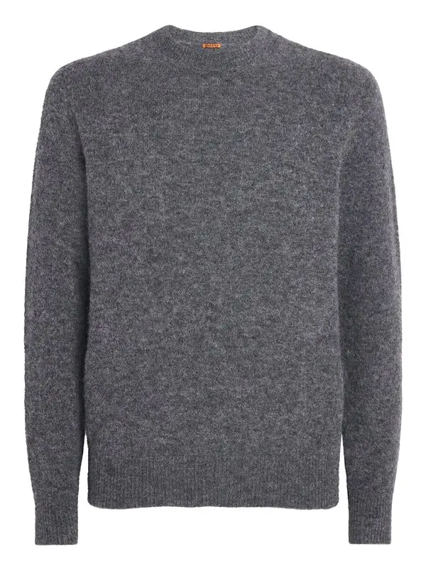Barena Venezia Alpaca-blend Crew-neck Sweater - Grey