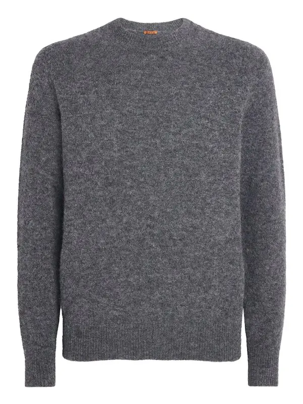 Barena Venezia Alpaca-blend Crew-neck Sweater - Grey