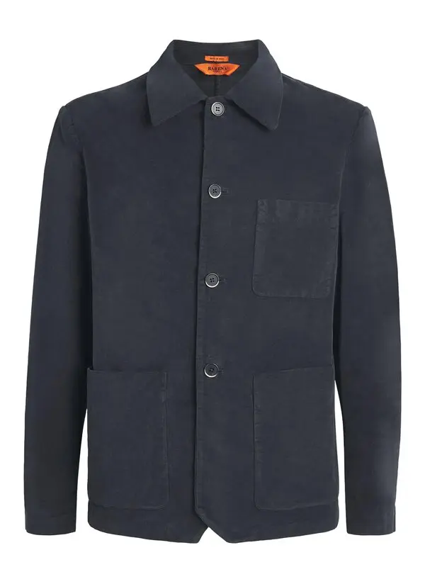 Barena Venezia Stretch-cotton Overshirt - Black