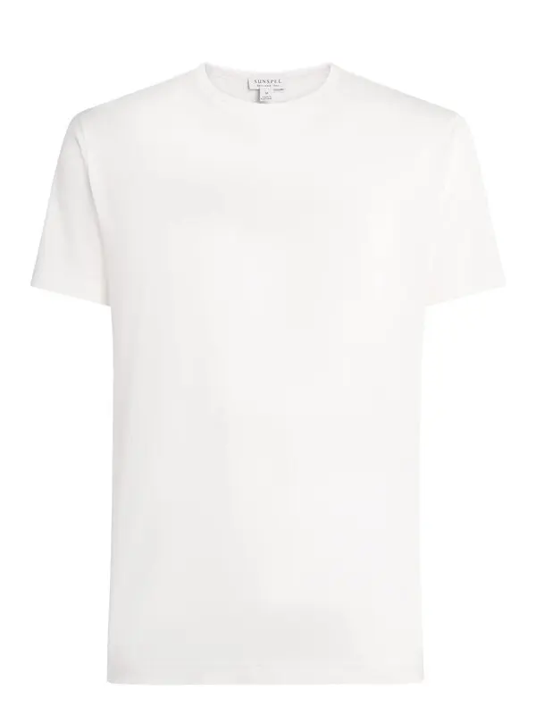 Sunspel Stretch-tencel T-shirt - White