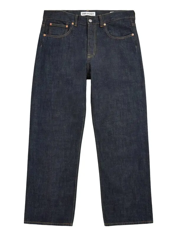 Our Legacy Third Cut Wide-leg Jeans - Black