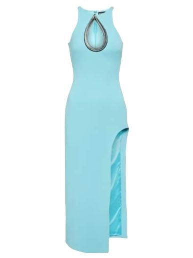 David Koma Embellished Cutout Midi Dress - Blue