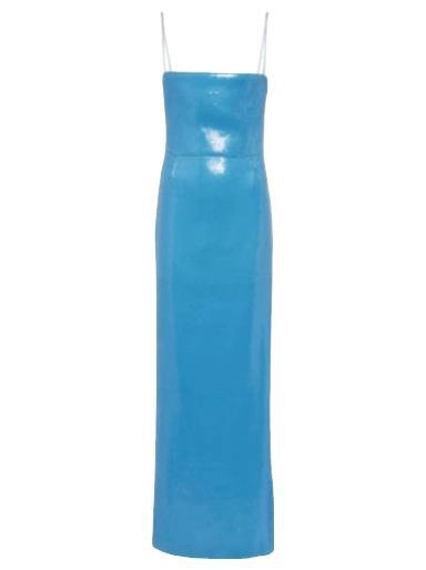 Galvan Stargaze Sequined Maxi Dress - Blue