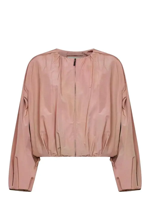 Max Mara Gathered Zip-up Jacket - Pink