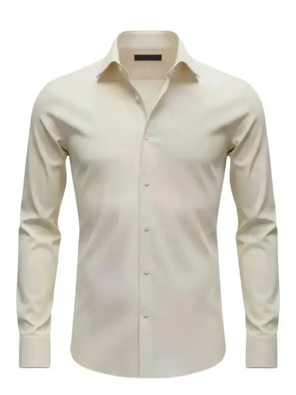 100HANDS Long-sleeve Spread-collar Shirt - Neutrals
