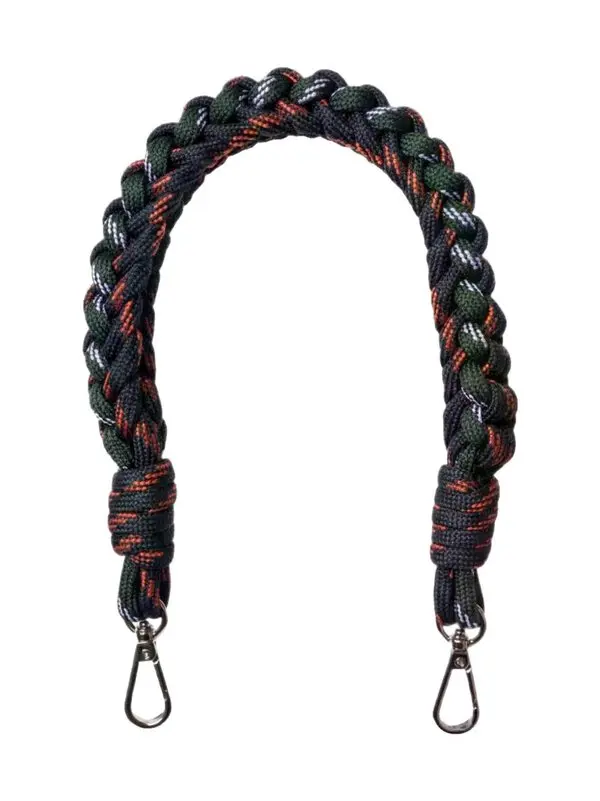 GABRIELE FRANTZEN Braided Shoulder Strap With Multi-colour Rope Detailing - Black