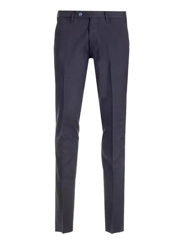 AL DUCA D’AOSTA 1902 Stretch-drill Tailored Trousers - Blue