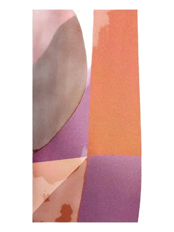 ERES Geometric Print Silk Kaftan - Neutrals