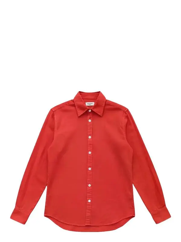CELLAR DOOR Long-sleeve Button-down Shirt - Red