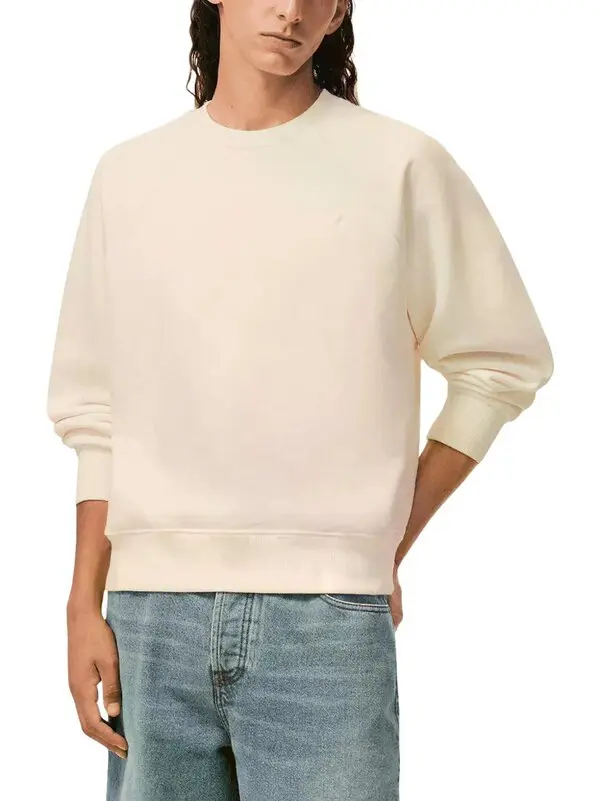 AMI Paris De Coeur Crewneck Sweatshirt - Neutrals