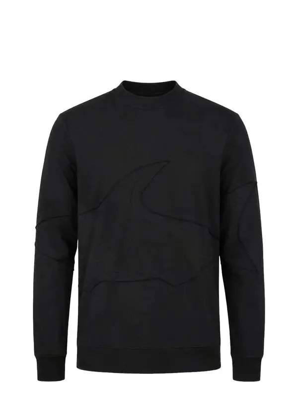 Paul & Shark Logo Patch Crew Neck Sweatshirt - Black