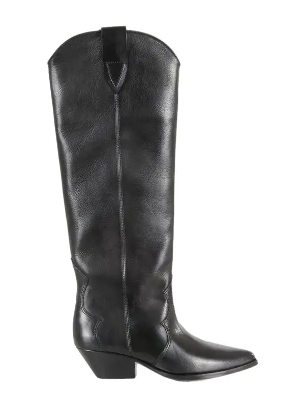 Isabel Marant Étoile Denvee Pointed-toe Cowboy Boots - Black