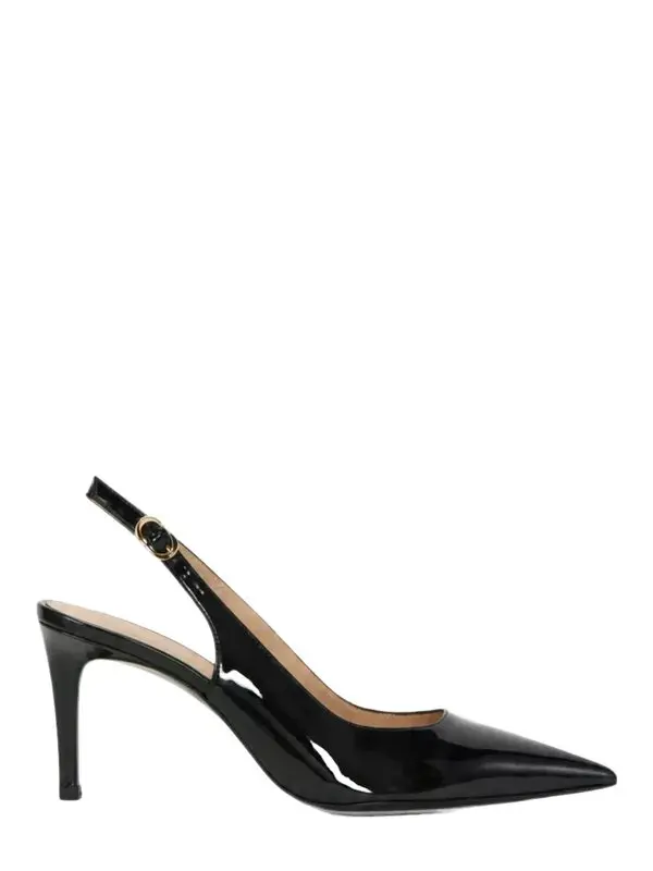 STUART WEITZMAN Power Patent Leather Slingback Pumps - Black