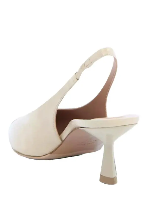NOTABENE Emmely Patent Slingback Pumps - Neutrals
