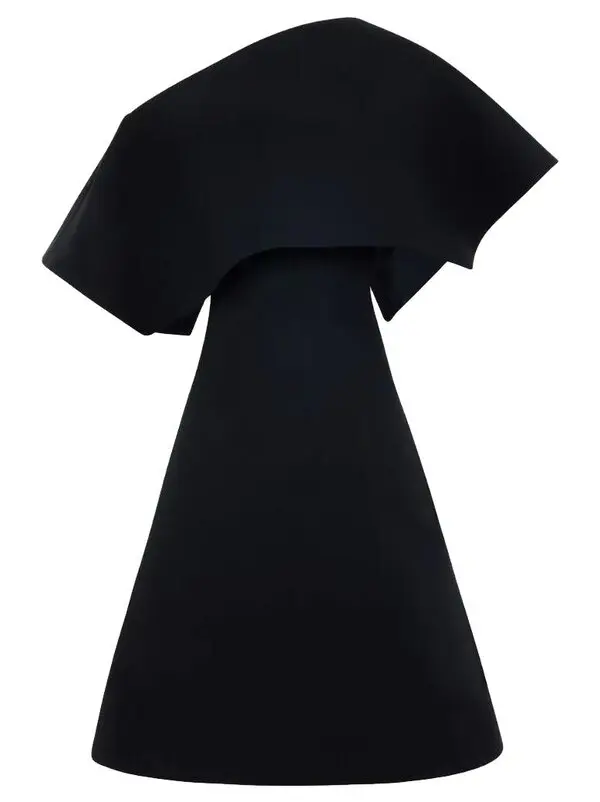 A.W.A.K.E. Mode One-shoulder Mini Dress - Black