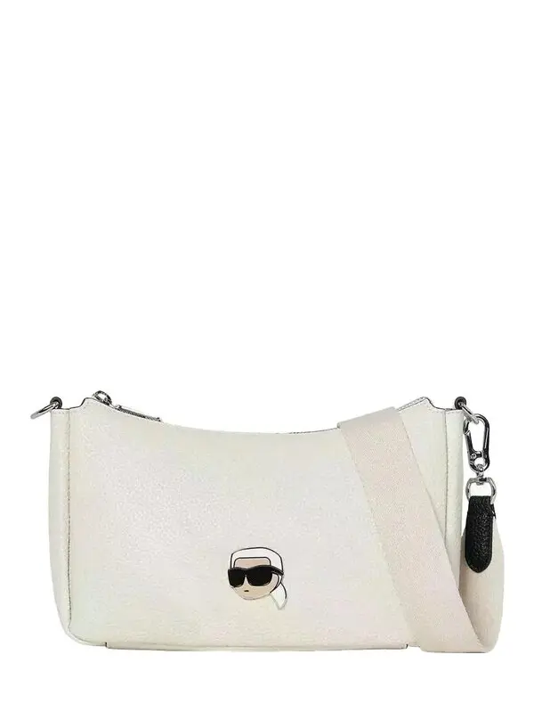 Karl Lagerfeld Small Ikon Cross Body Bag - White