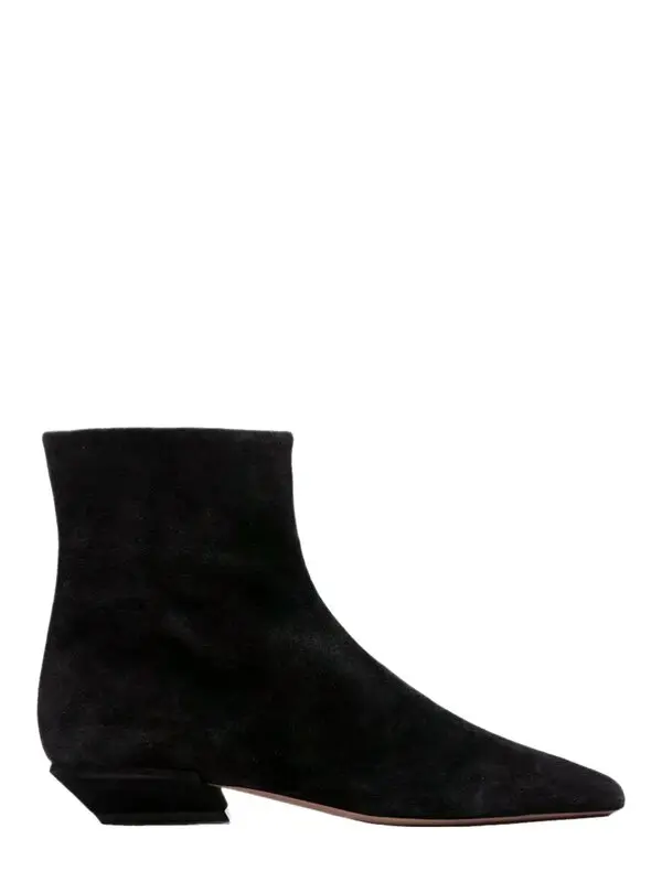 Paris Texas Bettina Suede Pointed-toe Boots - Black