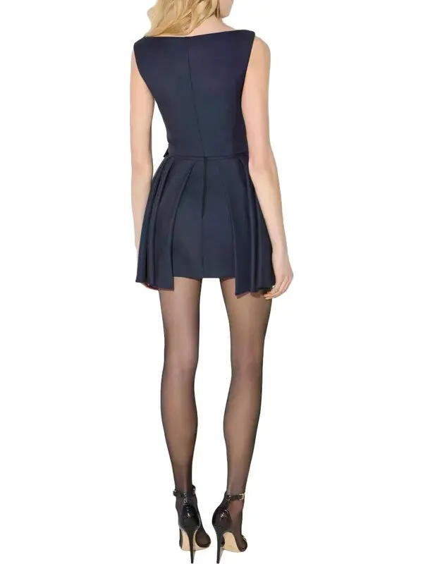 Elisabetta Franchi Cool Wool Miniskirt - Blue