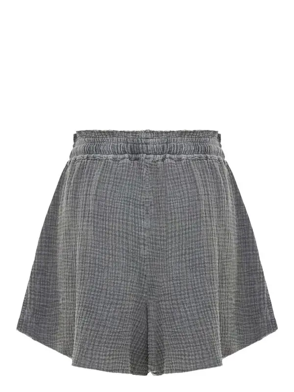 Chinese Laundry Waffle Effect Elasticated Shorts - Grey