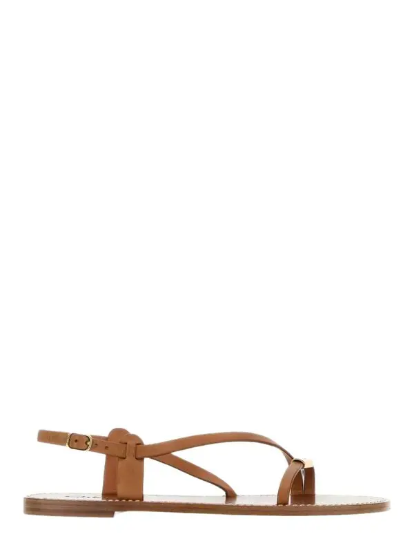 Chloé Matilda Leather Sandals - Brown
