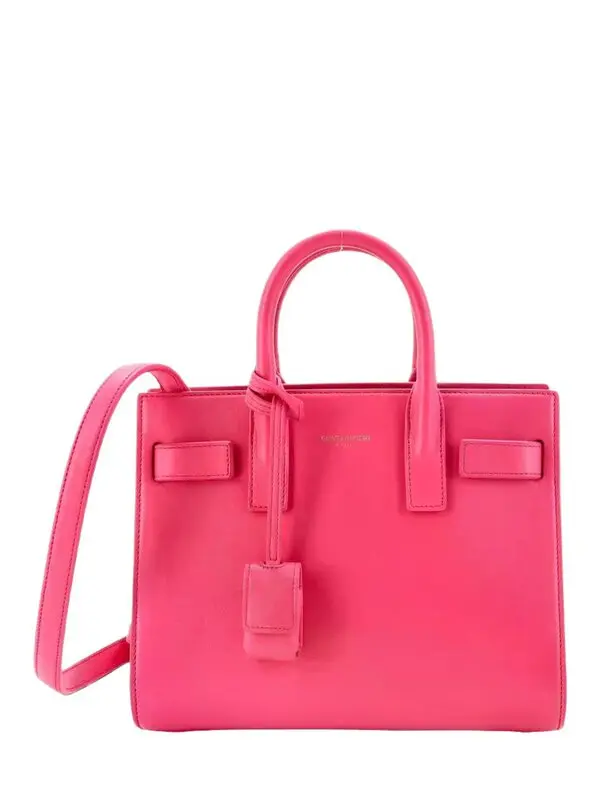 Saint Laurent Sac De Jour Leather Baby Tote Bag - Pink
