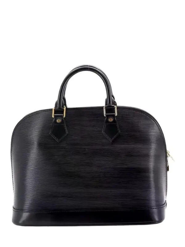 LOUIS VUITTON Epi Leather Alma Satchel - Black