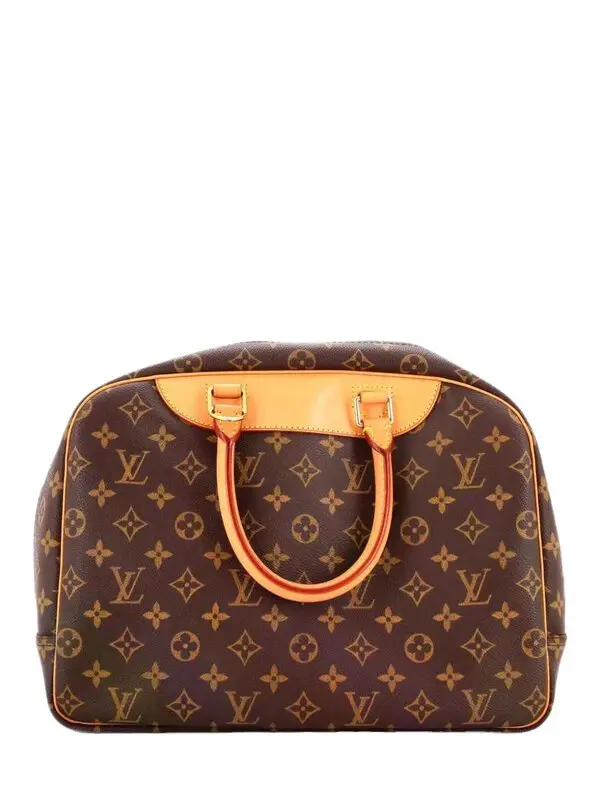 LOUIS VUITTON Deauville Monogram Canvas Handbag - Brown