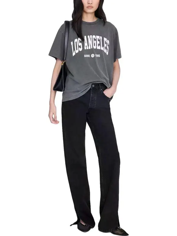 ANINE BING Cade Los Angeles University Graphic T-shirt - Grey