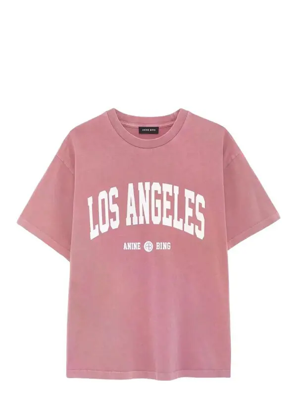 ANINE BING Cade Los Angeles University Tee - Red
