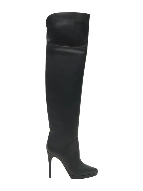 Casadei Over-the-knee Stiletto Boots - Black