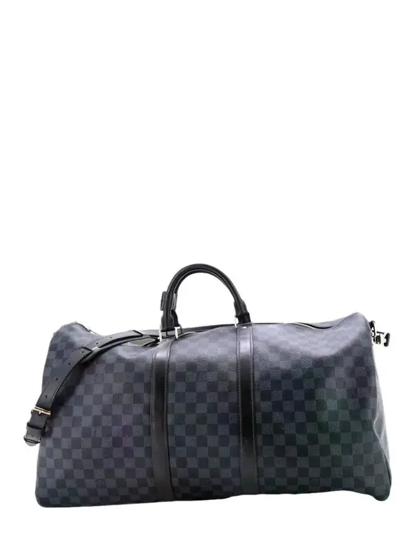 LOUIS VUITTON Keepall Bandouliere Travel Bag - Blue