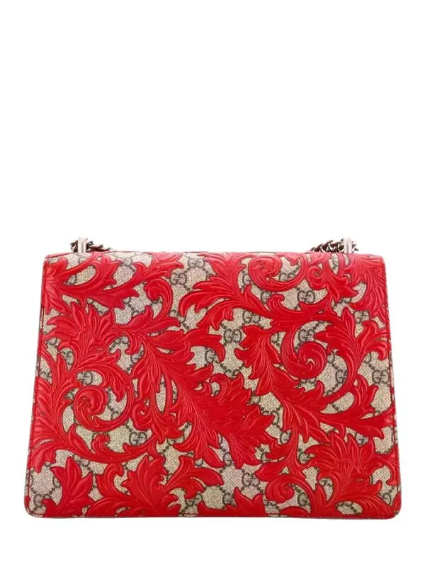 Gucci Dionysus Arabesque Gg Coated Canvas Medium Shoulder Bag - Red