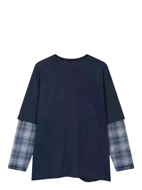STUDIO TOMBOY Layered Distressed T-shirt - Blue